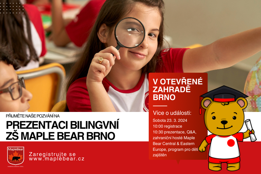 Maple Bear Czechia zve do Otevřené zahrady v Brně